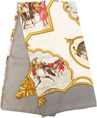 Herm&egrave;s Pre-owned Les Chevaux des Moghols Scarf - Femme - Pre-owned - Multicolore - Taille: ONE Size