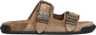 Ash Ash, Femme, Chaussures, Beige, Taille: 40 EU Ciabatta Sportivo Doppia Fibbia