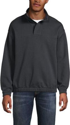 Lands End Sweatshirt mit Zipper, Herren, Größe:44-46 regular, Grau, Baumwolle, by Lands End