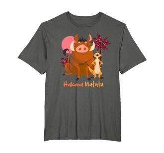 Disney The Lion King Timon & Pumbaa Hakuna Matata Face Front T-Shirt