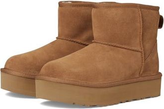 UGG Classic Mini Platform, Botte tendance, CHESTNUT