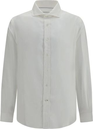 Brunello Cucinelli Chemise en coton - Homme - Chemises - Beige - Taille: XL