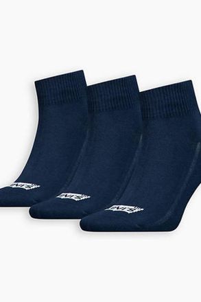 Levi's Chaussettes Mi Hautes Logo Batwing Lot De 3 - Homme - Bleu / Navy - 35