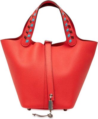 Hermès sac à main en cuir Epsom Picotin Lock 18 (2020) - Rouge