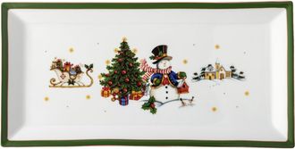 Hutschenreuther Platte eckig 36 cm Happy Wintertime 36x18 CM