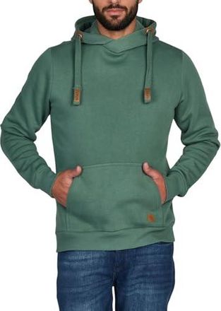 Riverso RIVNiklas Sweat &agrave; capuche pour homme Coupe droite Col crois&eacute; Gris Marron Vert Rouge Bleu Noir Beige S M L XL XXL 3XL 4XL 5XL, vert sapin, XL