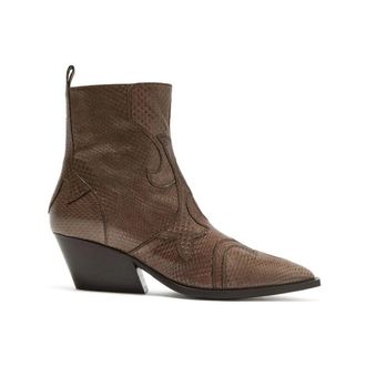 Maliparmi Maliparmi, Femme, Chaussures, Beige, Taille: 40 EU Exotic Stripes Ankle Boot