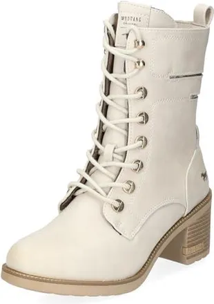 Mustang Femme 1437-572 cm Bottine, Ecru, 42 EU