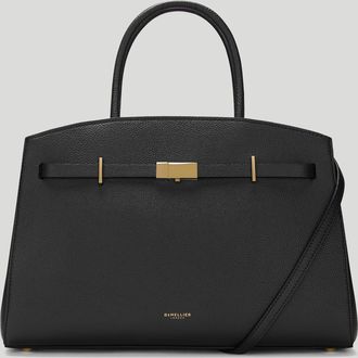 DeMellier Die Midi Hudson Black Small Grain DeMellier