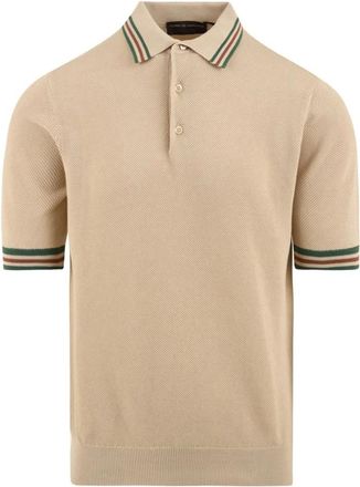 FILIPPO DE LAURENTIIS Homme, Tops, Beige, Taille: L Polo en coton