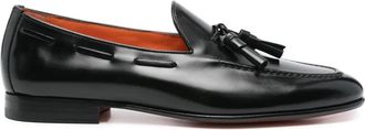 Santoni mocassins en cuir - Noir