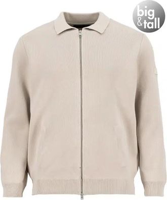 Marc O'Polo Herren Pullover beige Bio-Baumwolle unifarben