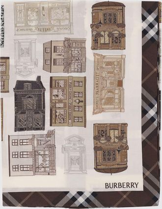 Burberry Quadratisches Seidentwill-Tuch mit Vintage Check-Print
