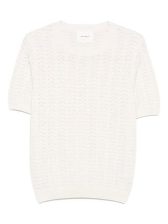 Lisa Yang Gestricktes Top - Nude