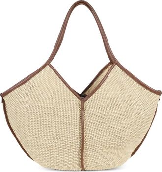 Hereu Femme, Sacs, Beige, Taille: ONE Size Calella Soft Raffia Tote Bag