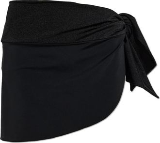 Balmain Femme, Maillots de bain, Noir, Taille: 38 FR Sarong &agrave; Nouer