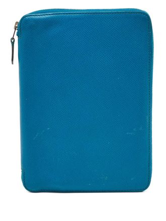 Herm&egrave;s agenda Globe Trotter zipp&eacute; - Bleu