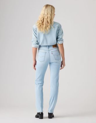 Levi's 722 jean slim taille haute bleu clair