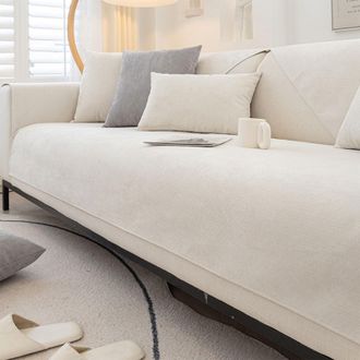 Generic Sofa &Uuml;berzug Weiche Chenille Sofabezug, Sofa&uuml;berwurfe, Sofadecke rutschfest, Sofa &Uuml;berwurfdecke, Sofadecken F&uuml;r Sitzfl&auml;che, Sofaschoner rutschfest,Bei