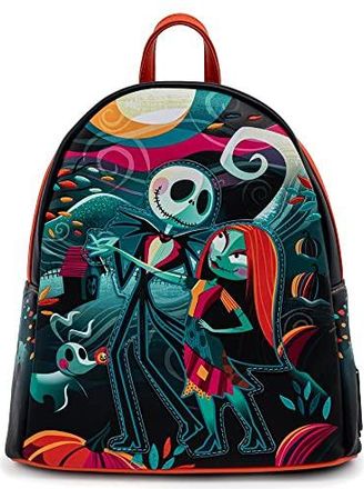 Loungefly Disney Nightmare Before Christmas Simply Meant To Be Womens Double Strap Shoulder Bag Purse