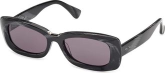 Max Mara Rechteckige Sonnenbrille - - Accessories - unisex - Schwarzk - 53 MM