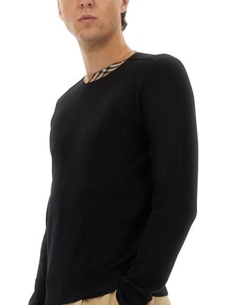 Burberry Wool Jersey Sweater - Black