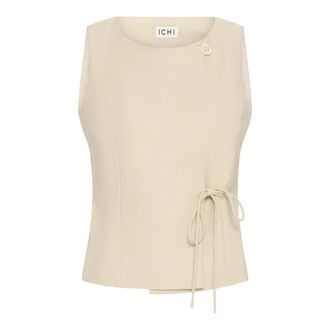 Ichi &Auml;rmellose Oberteile - - Tops - Damen - Beige - L
