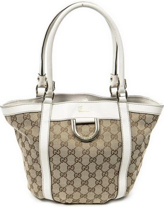 Gucci Crossbody Bags - Small D Ring Bucket Tote - Gr. unisize - in Wei&szlig; - f&uuml;r Damen