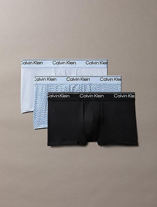 Calvin Klein 3er-pack Low-rise Trunks - Microfibre Stretch - Black ...