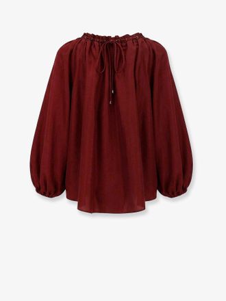 Zimmermann Womens Shirt Aster Silk Red