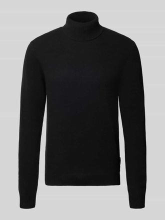 Casual Friday Slim Fit Rollkragenpullover aus Woll-Mix Modell Karl