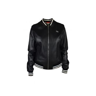 Philipp Plein Leder-Bomberjacke - - Jackets - Damen - Schwarzk - S