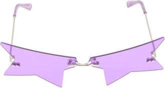 Yardwe Lunettes de Soleil sans Monture Mode et Amusantes pour F&ecirc;te Unisexes Design Cr&eacute;atif pour Plage Shopping et Soir&eacute;es