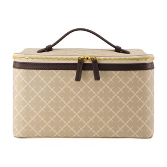 By Malene Birger Quilted Diamond Pattern Vanity Case - Beige