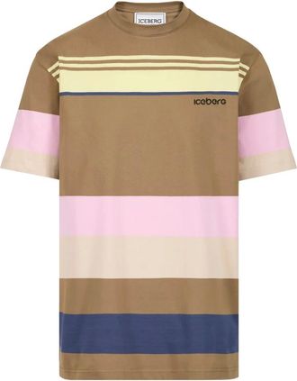 Iceberg Homme, Tops, Multicolore, Taille: M T-shirt Coupe D&eacute;contract&eacute;e