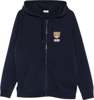 Moschino Homme, Sweatshirts et sweats &agrave; capuche, Bleu, Taille: XL Moschino Sweaters