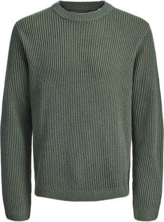 Jack & Jones Jjedover Knit Crew Neck Sn, Colophane, M Homme
