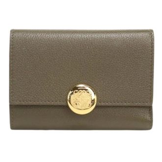 Loewe Portefeuille Tri-fold Pre-owned - Femme - Pre-owned - Vert - Taille: ONE Size