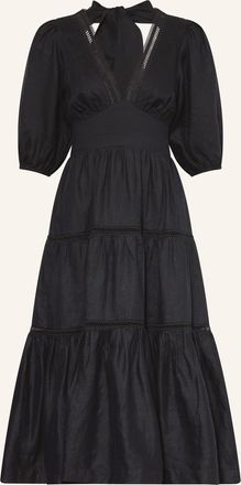 Heidi Klein Heidi Klein Strandkleid Meteora Aus Leinen Mit Cut-Out schwarz
