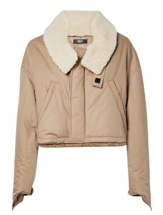 Amiri Camel Cropped Puffer Jacket Size XS
