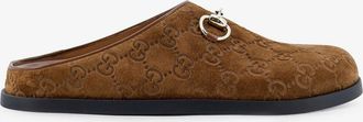 Gucci Suede sandals with all-over GG motif - GUCCI - gender_Woman