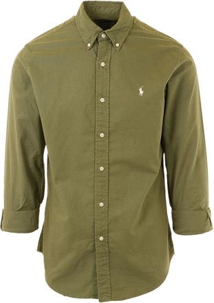 Polo Ralph Lauren Homme, Chemises, Vert, Taille: XL Oxford Cubdppcs Long Sleeve Sport Shirt