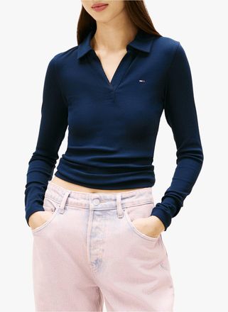 Tommy Hilfiger T-shirt c&ocirc;tel&eacute; en coton m&eacute;lang&eacute;