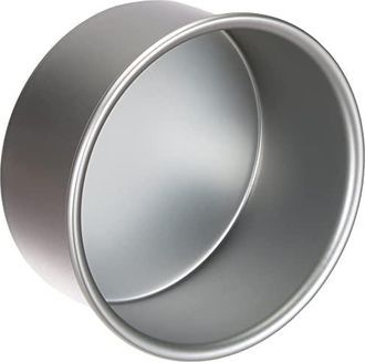 Decora 0062621 Professionelle runde Backform Ø 15 x 7,5 h cm, Aus eloxiertem Aluminium, Ohne Schweißpunkte, Professionelles Design