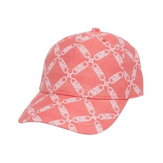 Michael Kors Casquette en serg&eacute; jacquard logo - Femme - Accessoires - Rose - Taille: ONE Size
