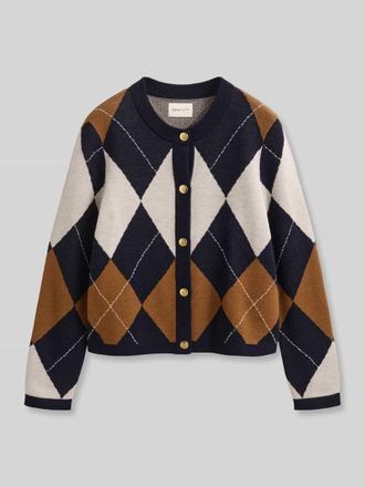 GANT Regular Fit Strickjacke aus reiner Wolle