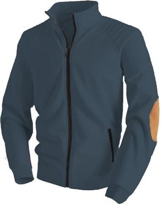 Generic Pull à col rond pour homme - Fermeture éclair intégrale - Col montant - Léger - Manches longues - Fermeture éclair - Vêtement dextérieur décontracté -