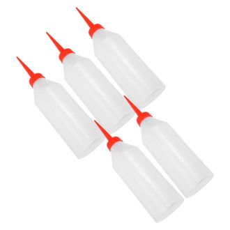 FOMIYES SEWACC 5 St&uuml;ck Teiliges N&auml;hmaschinen &Ouml;lspender mit Pr&auml;zisions-nadelspitze Nachf&uuml;llbare Pe-&ouml;lflasche f&uuml;r Pr&auml;zises Schmieren Kontrollierte &Ouml;lzufuhr Eins