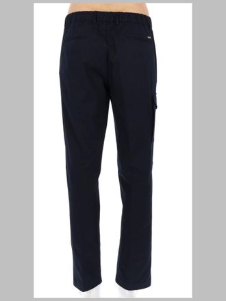 Herno Cotton-Elastane Trousers - Blue