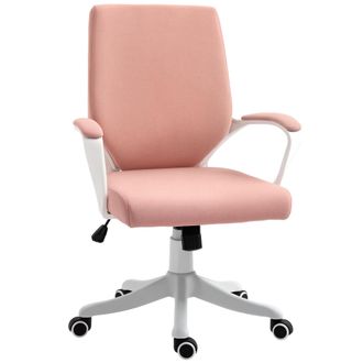 Vinsetto B&uuml;rostuhl Schreibtischstuhl Home-Office-Stuhl mit Wippenfunktion R&uuml;ckenlehne h&ouml;henverstellbarer dick gepolstert ergonomisch 360&deg;-Drehr&auml;der Polyester N